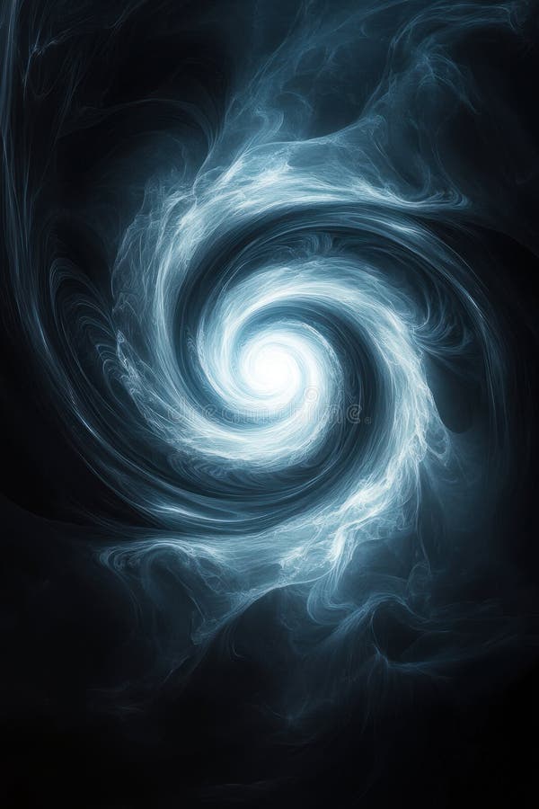 Light Swirl, a Beautiful, Swirling Light Spiral Against a Dark ...