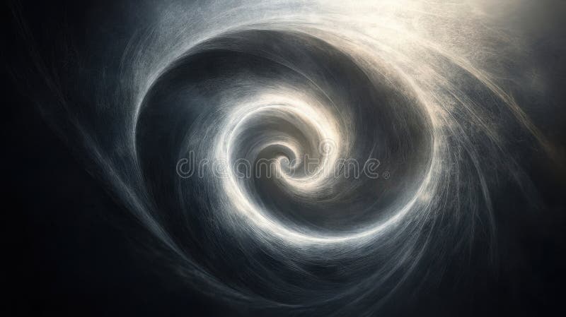 Light Swirl, a Beautiful, Swirling Light Spiral Against a Dark ...