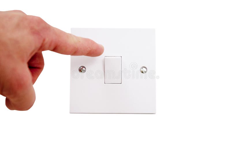 Light switch stock photo. Image of light, energy, cutout - 9229372