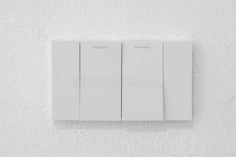 Close-up Light Switch of a Male Finger Will Turn on or Off a Light ...