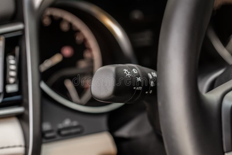 Close Up of Car Light Switch and Control. Stock Image - Image of ...