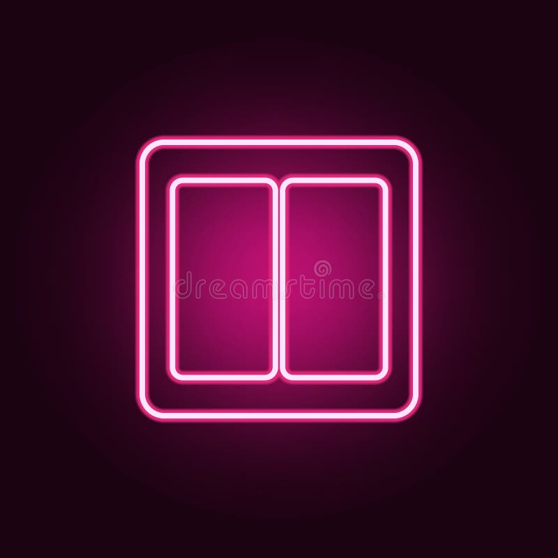 Light Switch Icon. Elements of Web in Neon Style Icons Stock ...