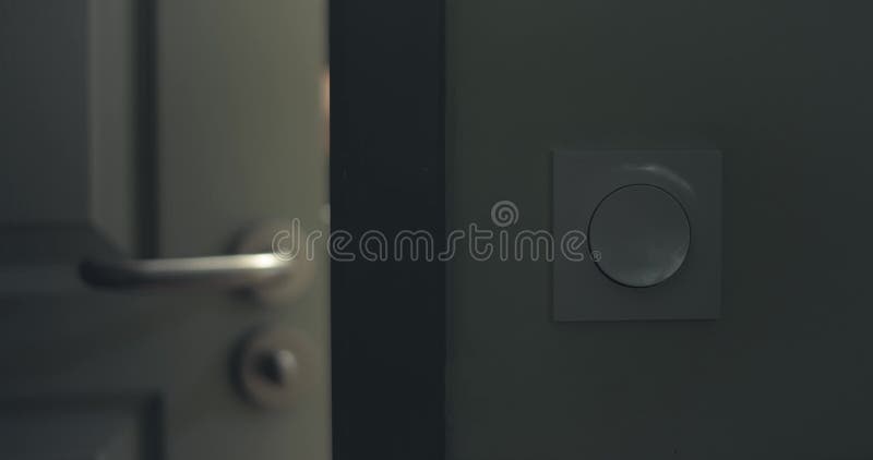 Light switch turned off stock video. Video of electrical - 327006515