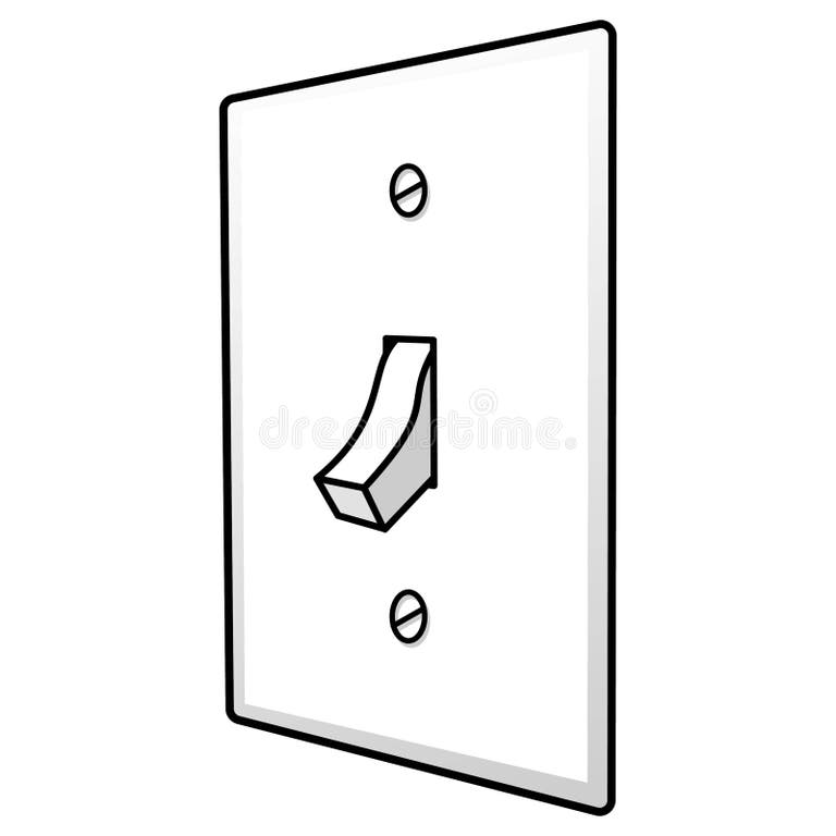 Light Switch stock vector. Illustration of energy, control - 96205816