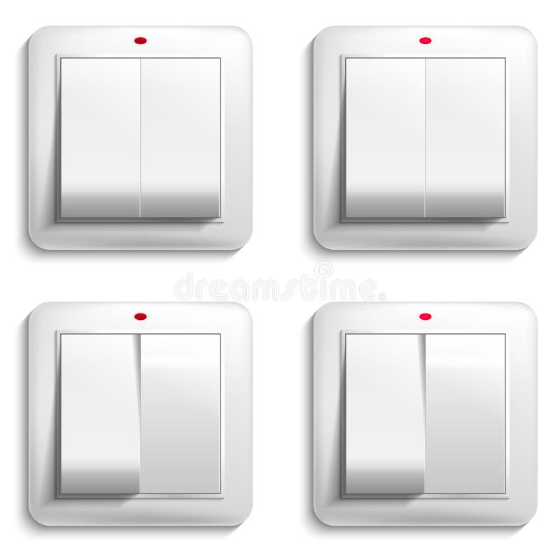 Light Switch. Vector Illustration Stock Vector - Illustration of ...