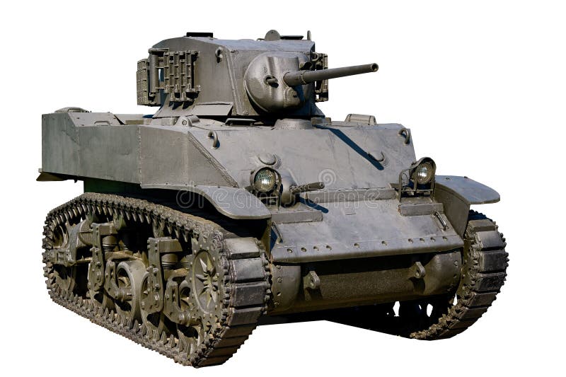 Light tank Stuart isolated stock image. Image of blue - 46460815