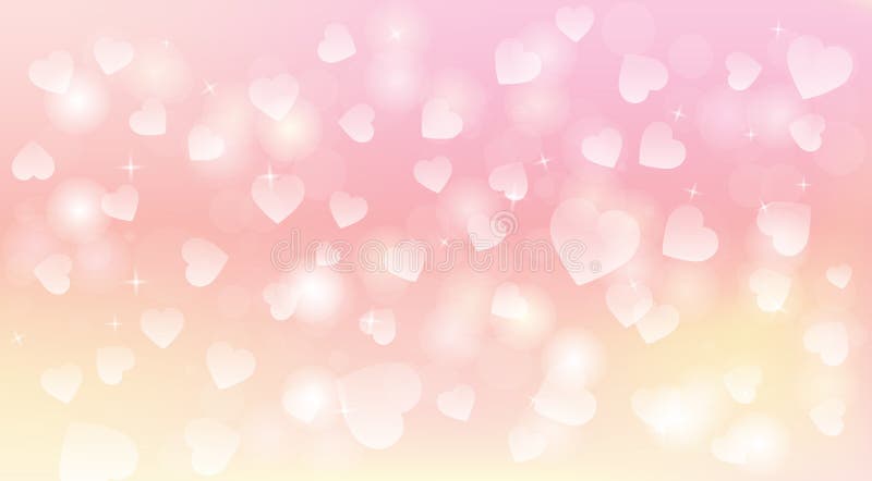Light and Tender Hearts Background Stock Vector - Illustration of ...