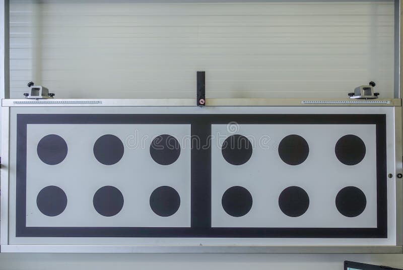 A Light Test Panel in a Car Repair Shop Stock Photo - Image of ...