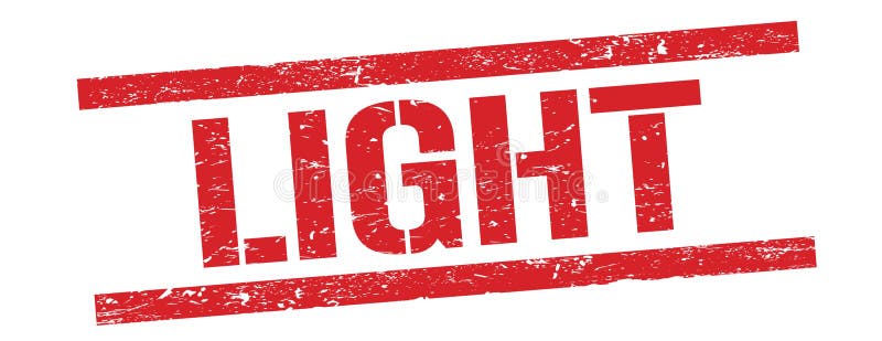 LIGHT Text on Red Vintage Lines Stamp Stock Illustration - Illustration ...