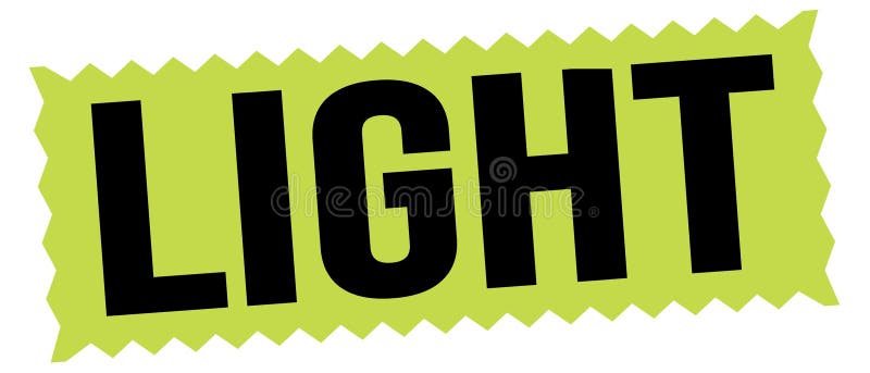 LIGHT Text Written on Green-black Stamp Sign Stock Illustration ...
