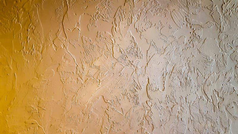 Light Textured Plaster As a Background. Decorative Plaster Effect on ...