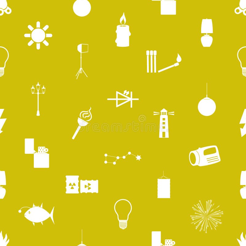 Light Theme Modern Simple Icons Seamless Pattern Eps10 Stock Vector ...