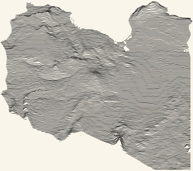 libya map topography