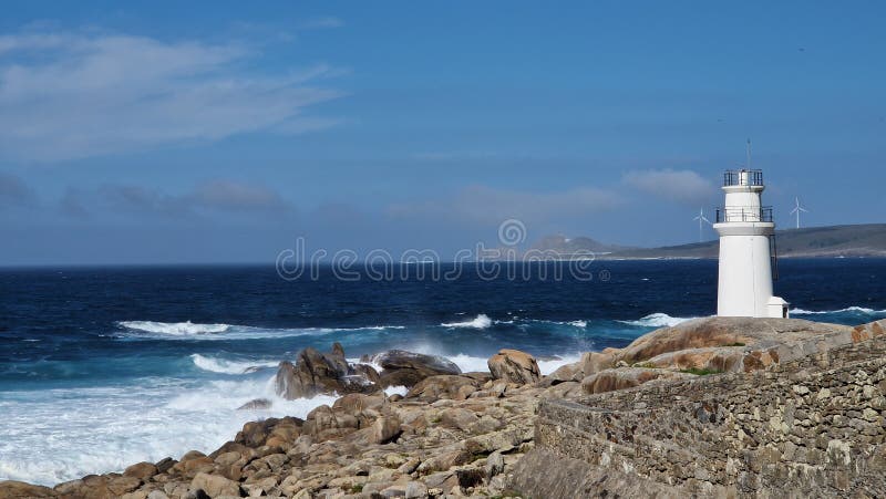 Light Tower in the beach stock image. Image of horizon - 265379969