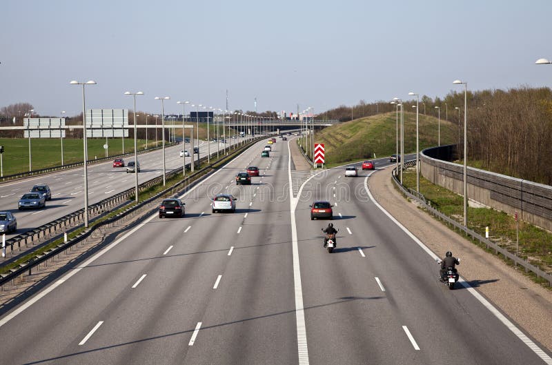 Light Traffic stock photo. Image of cars, europe, highway - 23794226