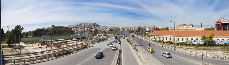 Light Traffic on a Highway from Athens Editorial Image - Image of ...