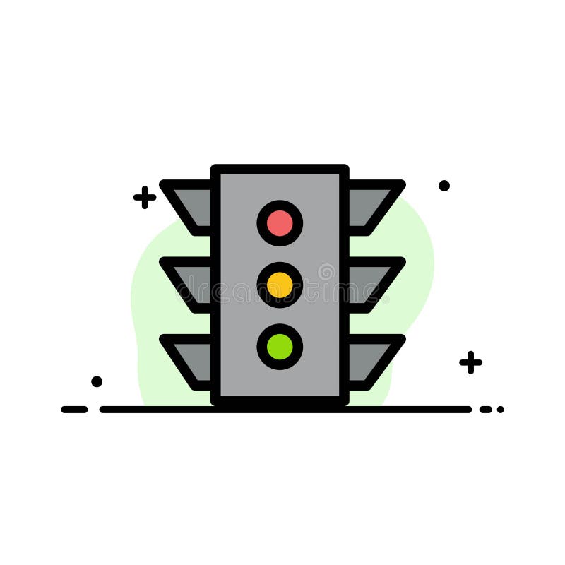 Light, Traffic, Signal, Navigation, Rule Flat Color Icon. Vector Icon ... Light, Traffic, Signal, Navigation, Rule Flat Color Icon. Vector Icon ...