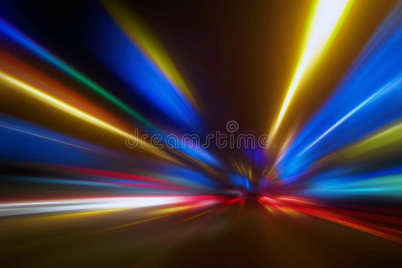 Light Trails in the Dark, Traffic Light Trails, Abstract Traffic Lines ...