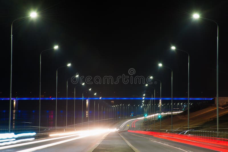 Light Trails and Head Lights of Traffic Stock Photo - Image of traffic ...