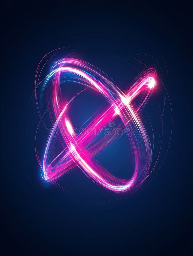 The Light Trails from LED Balls of Light Create an Abstract Pattern of ...