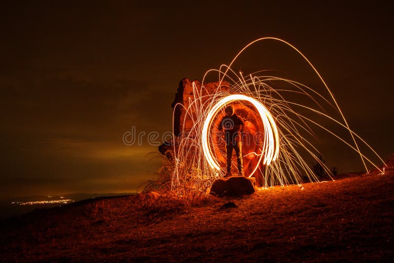 Light trails effects stock image. Image of evening, black - 144189323