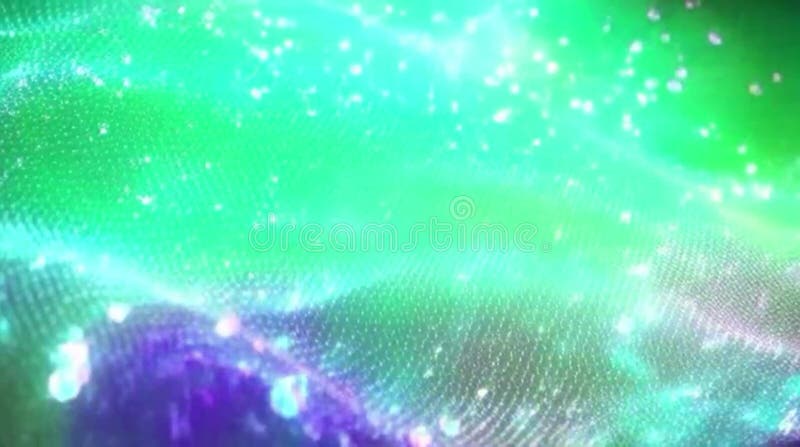 Abstract Light Trails Swirling Over Digital Matrix Background Animation ...