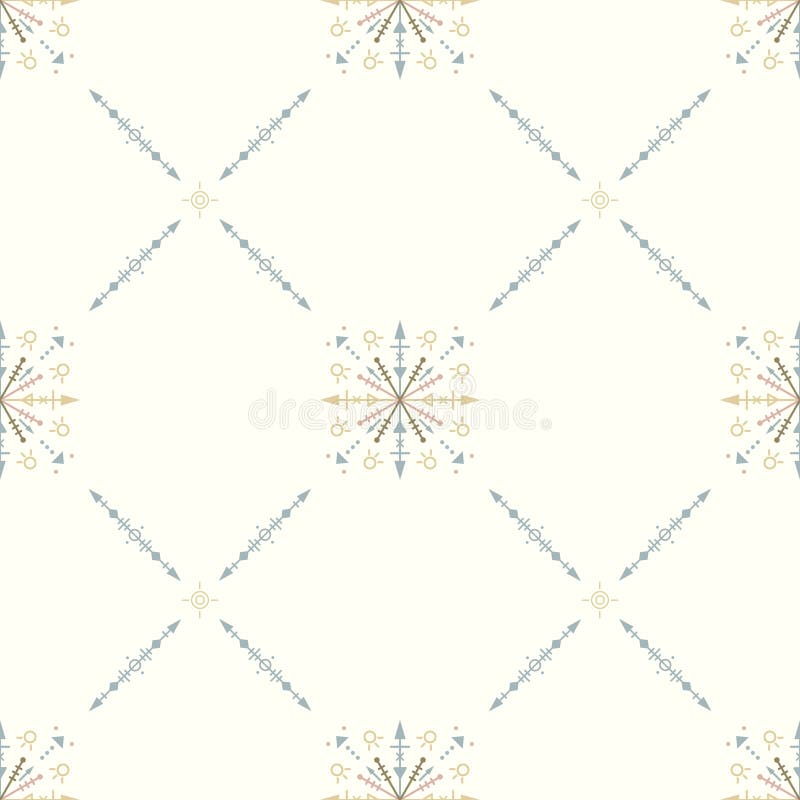Light Tribal Seamless Pattern with Diagonal Lines Stock Vector ...