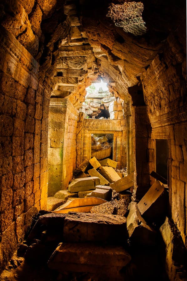 Inside of Ankor Wat Temple Siem Reap Cambodia Stock Image - Image of ...