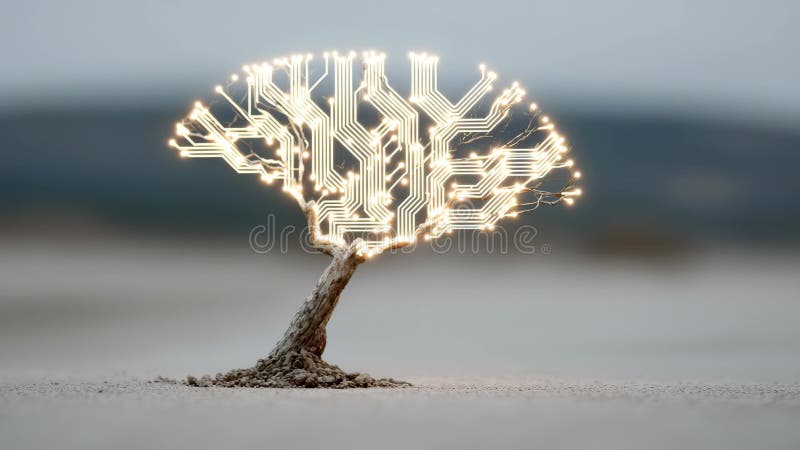 Light-up Circuit Tree Design Stock Video - Video of representation ...
