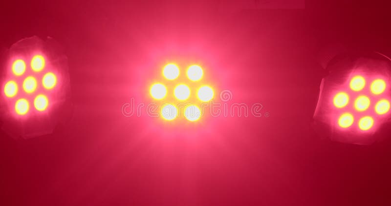 Light Video Effect of Red Color with Light Sources. Stock Image - Image ...