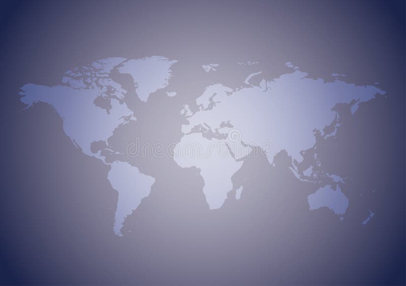 Light Violet Background with Map of the World - Vector with Radial ...