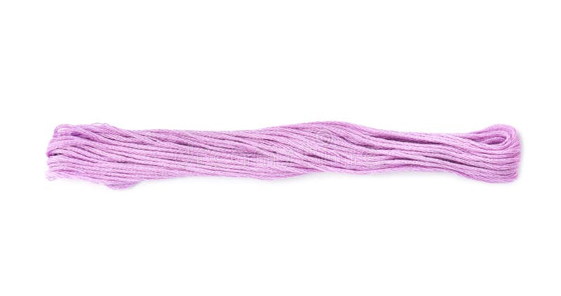 Light Violet Embroidery Thread on White Background Stock Image - Image ...