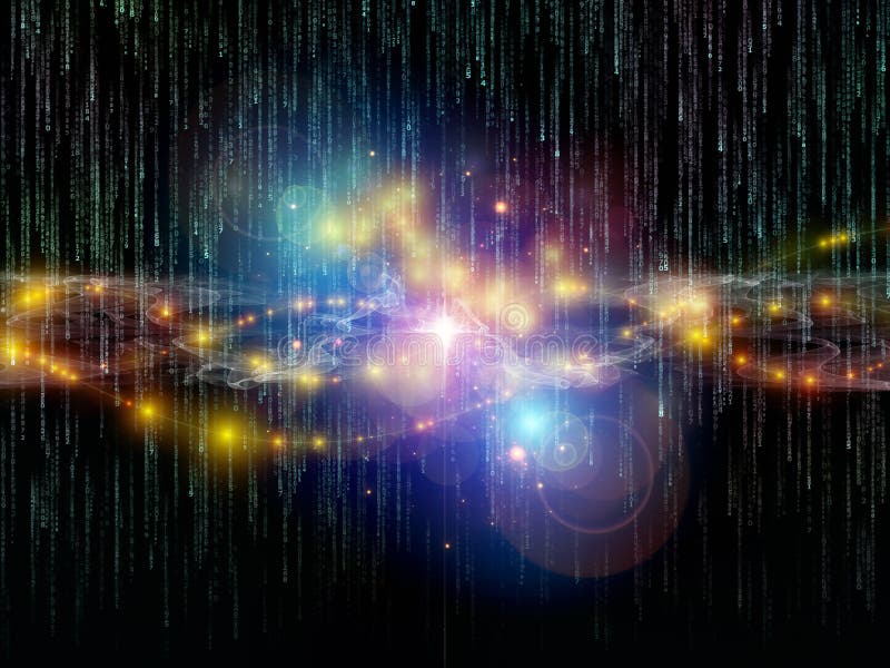 Light of Virtual Space stock illustration. Illustration of digit ...