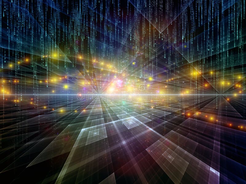 Virtual Space Composition stock illustration. Illustration of ...