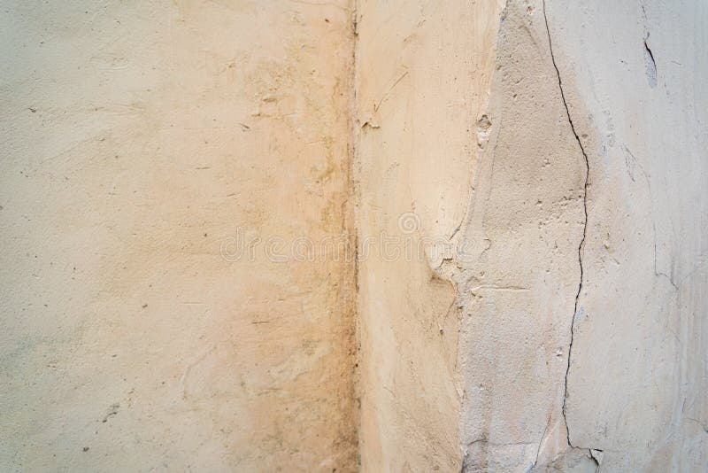 Crack in the Corner of an Old Brick Wall Stock Photo - Image of ...