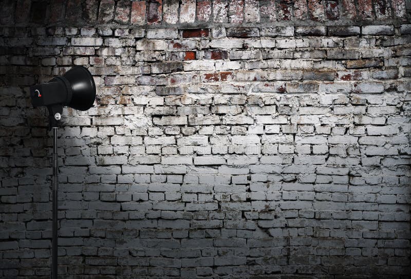 Light on wall stock photo. Image of background, brick - 172393742