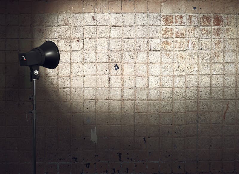 Light on wall stock photo. Image of aged, equipment - 210536424