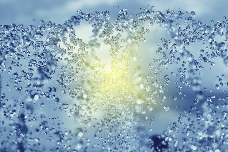 Light through Water Droplets Stock Image - Image of macro, abstract ...