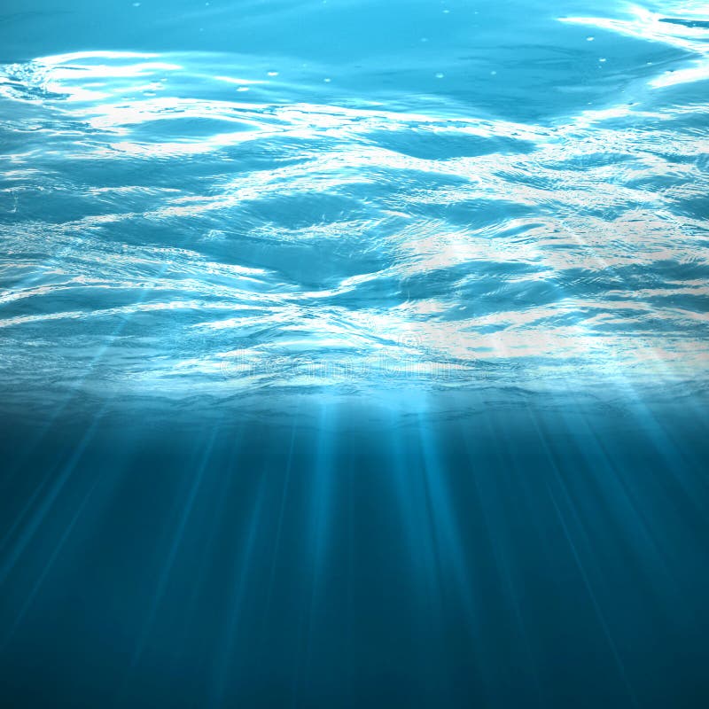 Rays and Glare of Light Under Water Stock Vector - Illustration of ...