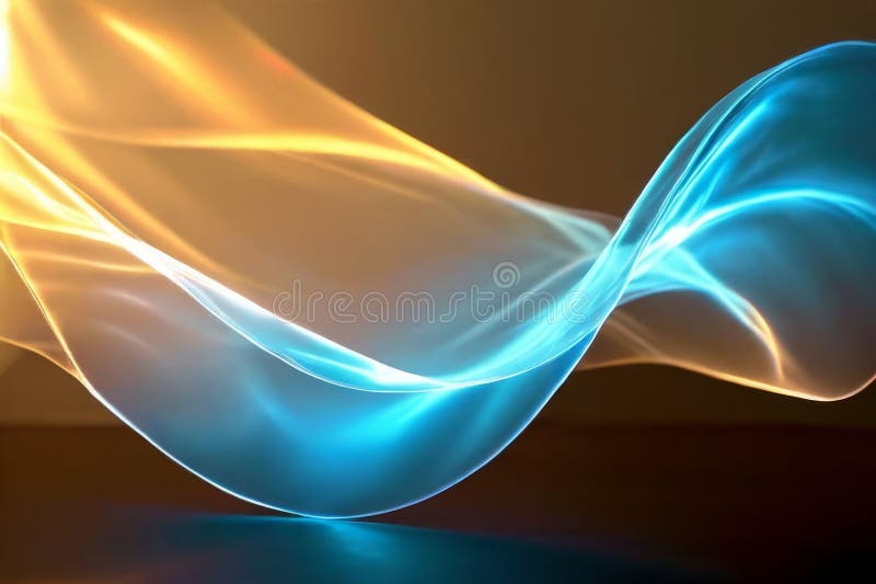 Light Wave a Wave of Light Gently Undulating and Glowing Stock Image ...