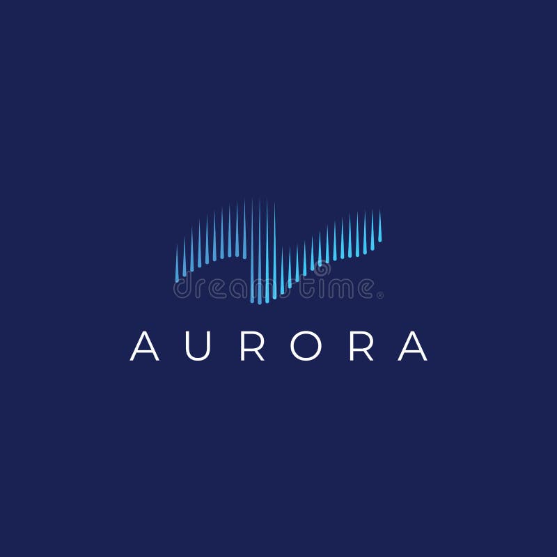 The Light Wave Logo, Inspired by the Aurora Light. with a Modern ...