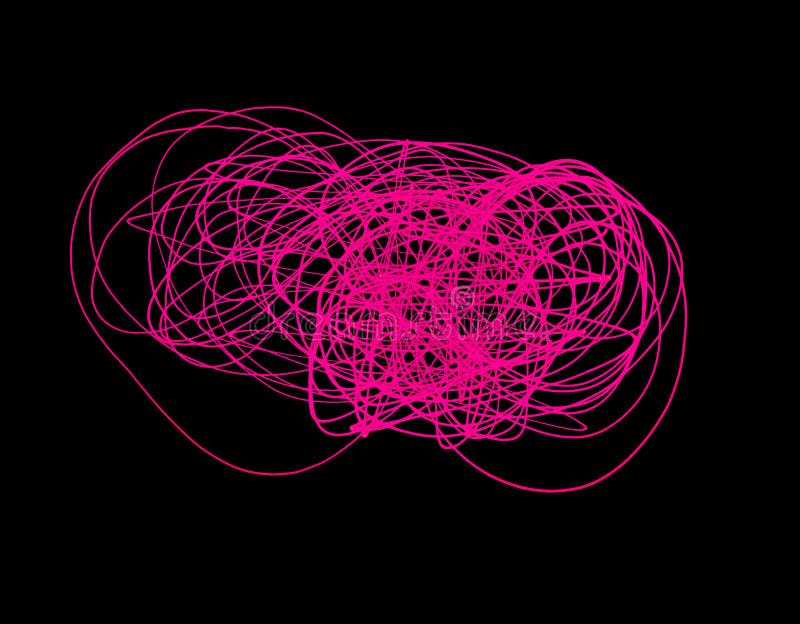 Light Wave Trail Path, Abstract Swirls on a Black Background Stock ...