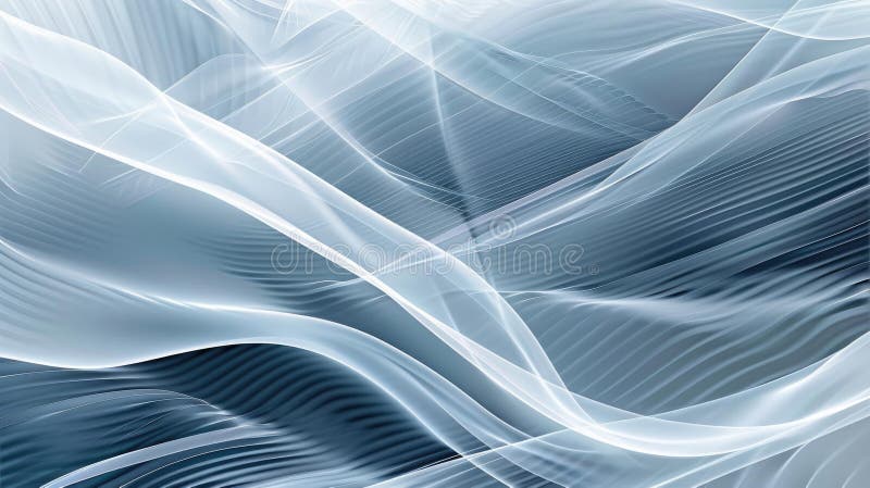 Soothing Blue and White Light Waves Dance Harmoniously Stock ...