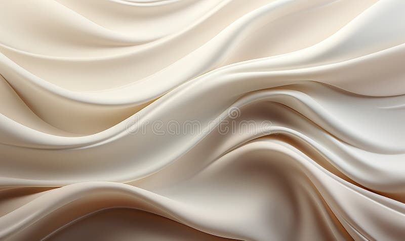 Light Wavy Background, Beige Fabric Close-up. Stock Illustration ...