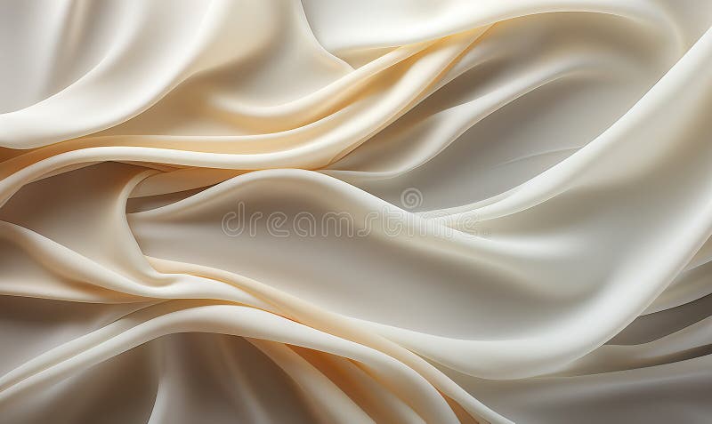 Light Wavy Background, Beige Fabric Close-up. Stock Illustration ...