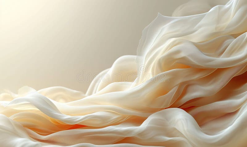 Light Wavy Background, Beige Fabric Close-up. Stock Image - Image of ...