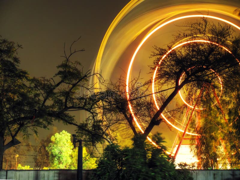 Light wheel stock image. Image of night, scene, light - 46163437