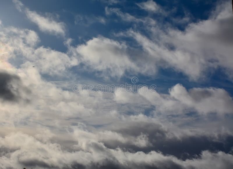 Light White Clouds in the Blue Sky. Stock Photo - Image of weather ...