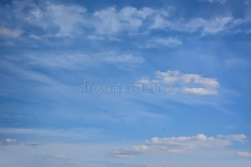 Light White Clouds in the Blue Sky. Stock Image - Image of white ...