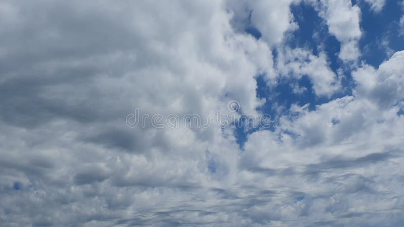 Light White Daytime Clouds Isolated on Blue Sky Background, Isolated ...